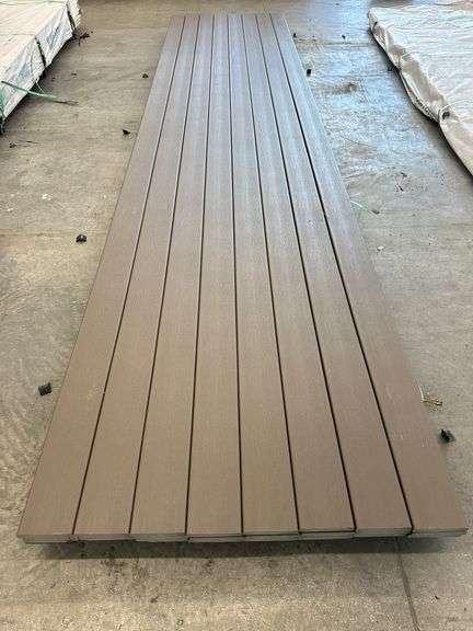 Mocha Composite Decking 1"x6"x16' - Lambrecht Auction, Inc.