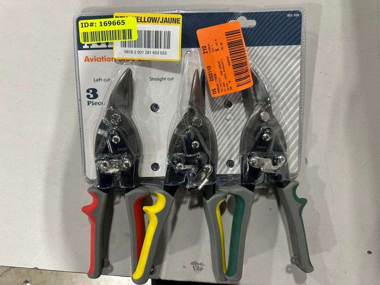 Anvil 3 Piece Aviation Snip Set - Lambrecht Auction, Inc.