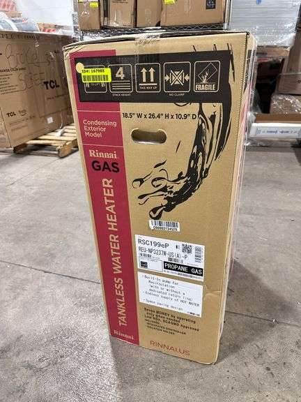 Rinnai Super High Efficiency Plus 11 GPM 199,000 BTU/h Exterior Propane ...