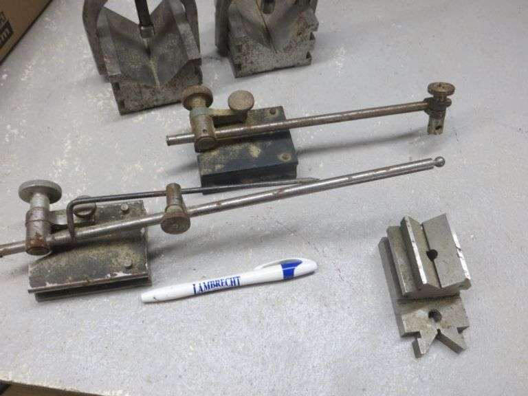 V-Blocks & Dial Indicator Stands - Lambrecht Auction, Inc.