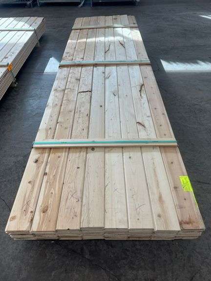 Western White Pine Shiplap Paneling 1"x6"x12' - Lambrecht Auction, Inc.