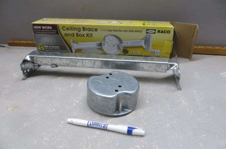 Ceiling Brace & Box Kit - Lambrecht Auction, Inc.