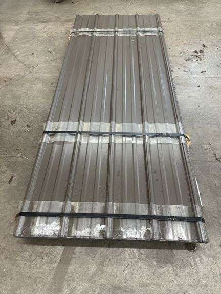 Bronze Corrugated Metal Panel 3'x8' - Lambrecht Auction, Inc.