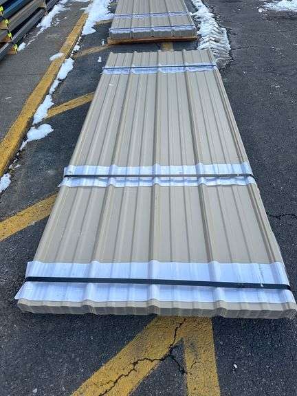 Clay Corrugated Metal Panel 3'x8' - Lambrecht Auction, Inc.