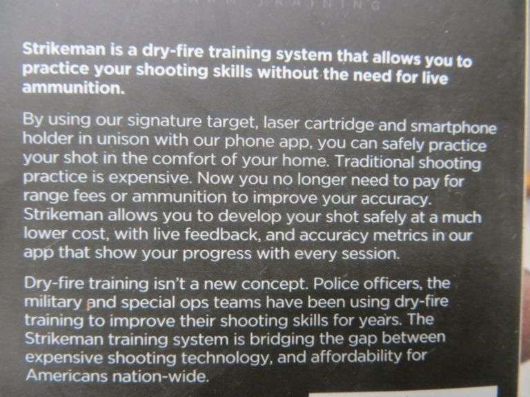 Strikeman Phone Laser Targets w/.223 & .38 Cartridges - Lambrecht ...