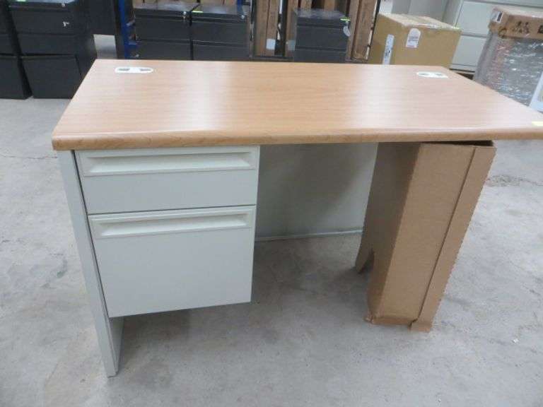 Hon 48" Flush Return Left w/2 Locking Drawers w/ Keys NIB - Lambrecht ...