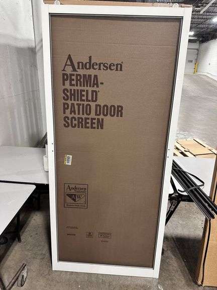 Andersen 35-1/8" x 77-9/16" 200 Series White Perma-Shield Gliding Door ...