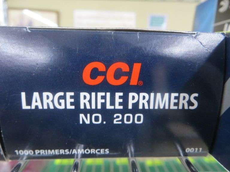 Primers - CCI #200 Large Rifle 1000/bx - Lambrecht Auction, Inc.