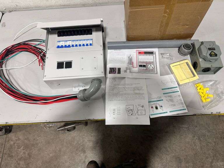 Emergen 50 Amp 10 Circuits G2 Manual Transfer Switch Kit with 50 Amp ...