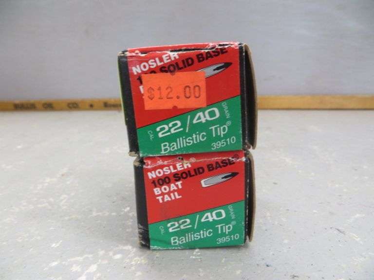 Bullets - Nosler .22cal 40gr 100 Solid Base Boat Tail Ballistic Tip ...