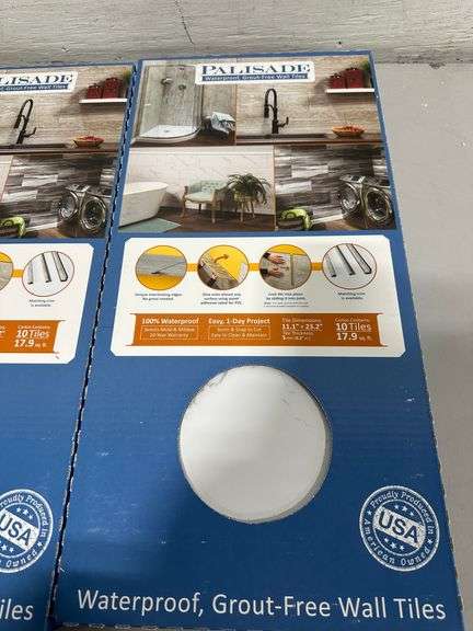 PALISADE Carrara Marble No Grout Vinyl Wall Tile (2x$) - Lambrecht ...