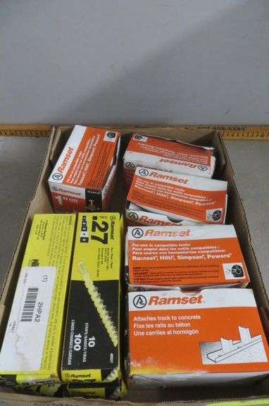 Ramset .27 Caliber Loads and 1" Fasteners - Lambrecht Auction, Inc.