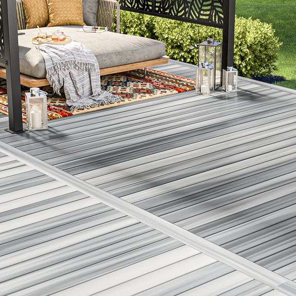 Garapa Gray Composite Starter Decking 5/4"x6"x16' - Lambrecht Auction, Inc.