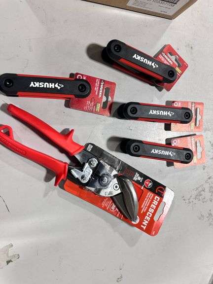 Crescent 18GA Offset Aviatio Snips And 4 Folding Hex Key Sets ...