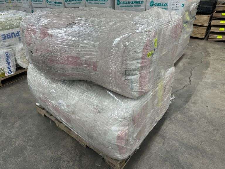 R-25 & R-30 Unfaced Fiberglass Bagged Insulation - Lambrecht Auction, Inc.