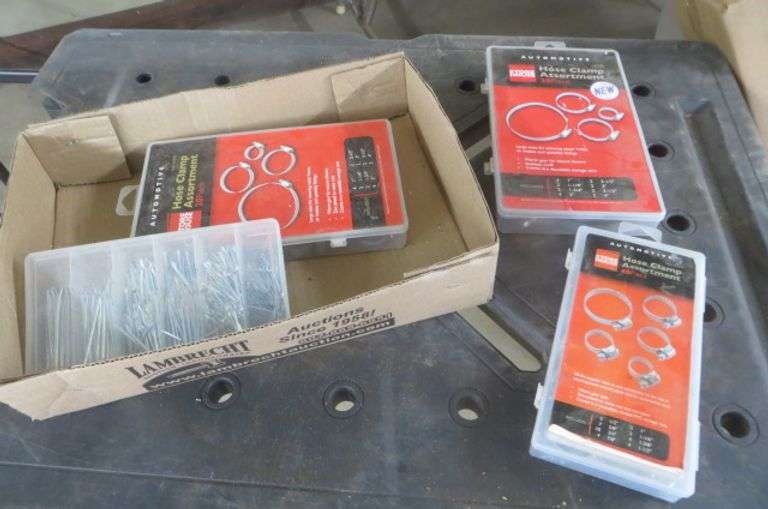 Hose Clamps, Cotter Pins - Lambrecht Auction, Inc.