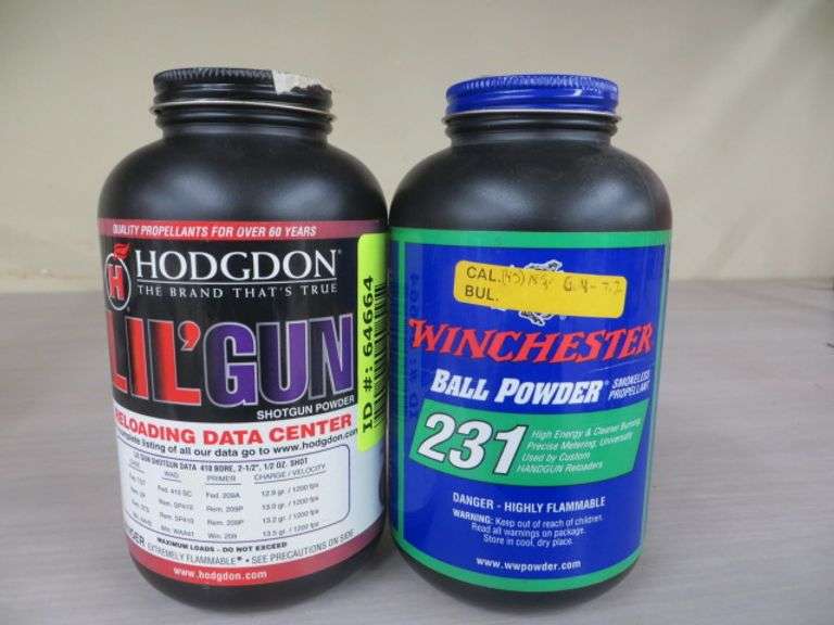 Powder - Hodgdon Lil' Gun, Winchester 231 - Lambrecht Auction, Inc.