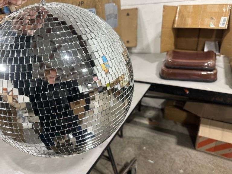 16 Inch Hanging Disco Ball - Lambrecht Auction, Inc.