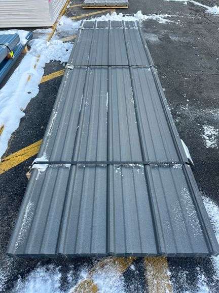 Dull Galvanized Metal Panel 3'x12' - Lambrecht Auction, Inc.