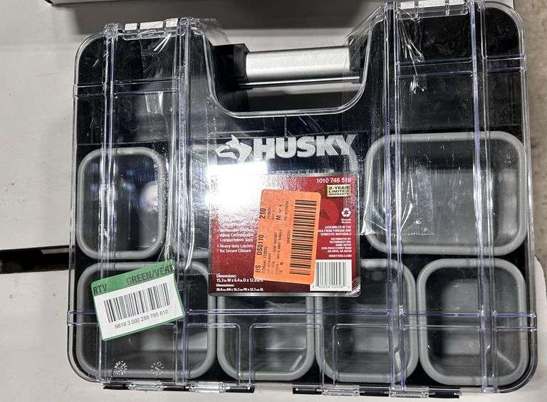 Husky 33-Compartment Adjustable Double Sided Tool Storage Organizer ...