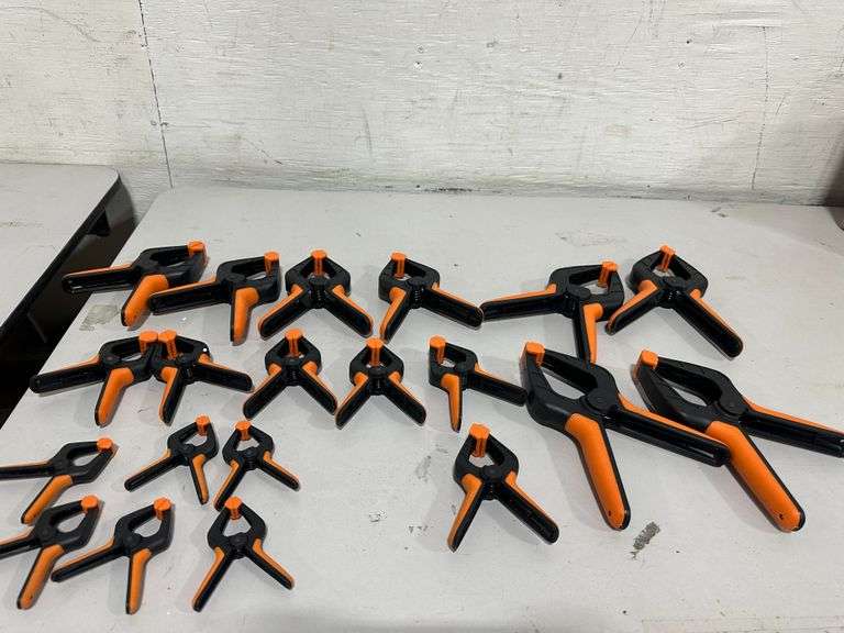 WEN CLA200 20-Piece Spring Clamp Set with 3/4-Inch, 1-Inch, 2-Inch and ...