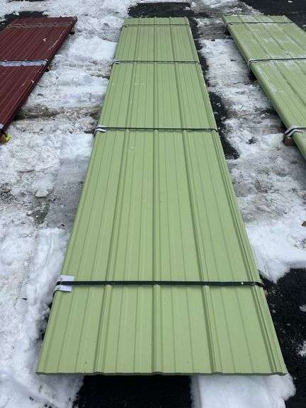 Primer Green Metal Panel 3'x16' - Lambrecht Auction, Inc.
