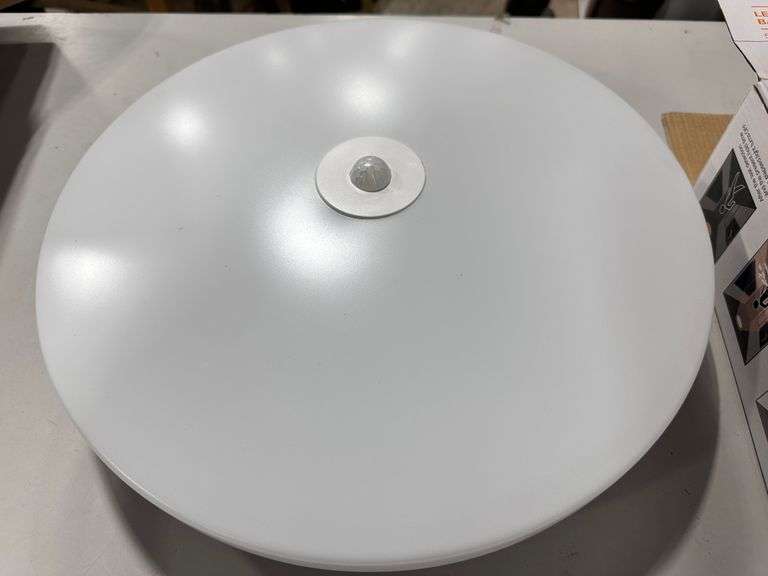 LEDVANCE 15" Puff Ceiling Battery Backup/Motion Sensor Flush Mount ...