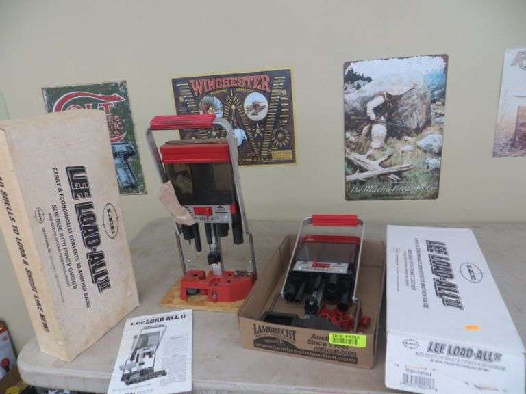 Lee Load-all Shotgun Presses -one used one like new - Lambrecht Auction ...
