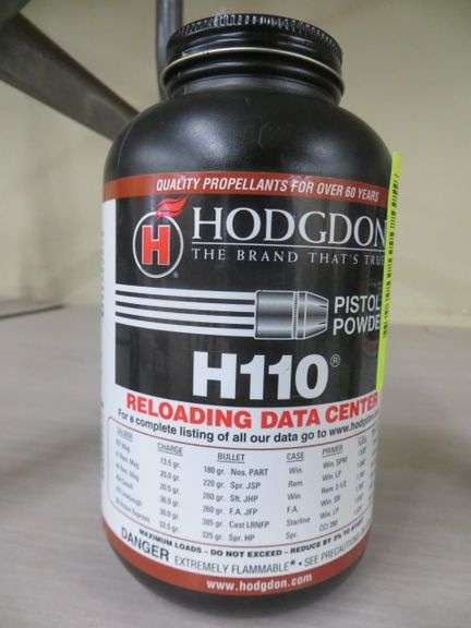 Powder - Hodgdon H110 - Lambrecht Auction, Inc.