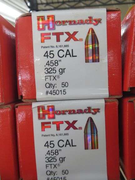 Bullets - Hornady .45 325gr FTX 50/bx - Lambrecht Auction, Inc.