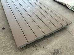 Mocha Composite Decking 1"x6"x16' - Lambrecht Auction, Inc.