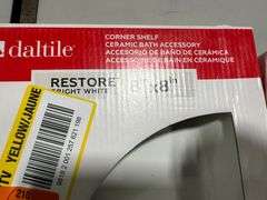 Daltile Restore 8.5 in. W Ceramic Wall Mounted Corner Shower Shelf Tile ...