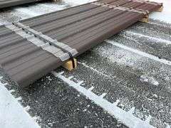 Bronze Corrugated Metal Panel 3'x8' - Lambrecht Auction, Inc.