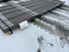 Bronze Corrugated Metal Panel 3'x8' - Lambrecht Auction, Inc.