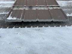 Bronze Corrugated Metal Panel 3'x8' - Lambrecht Auction, Inc.