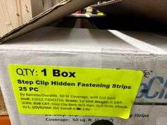 Step Clip Hidden Fastening Strips 25 Piece - Lambrecht Auction, Inc.