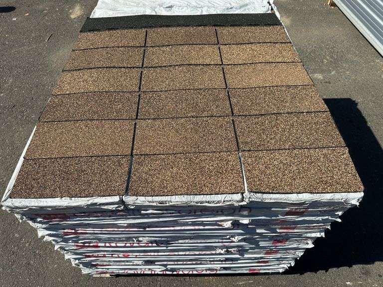 Golden Cedar 3-Tab Shingles - Lambrecht Auction, Inc.