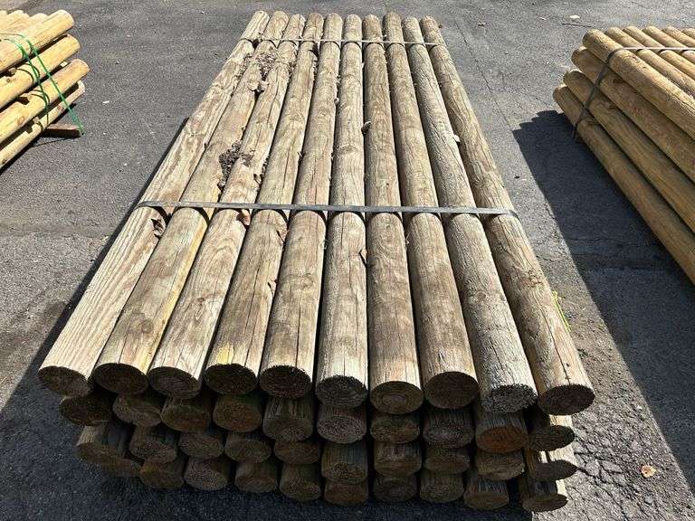 Pressure Treated Southern Yellow Pine Fence Posts 4'x8' - Lambrecht ...