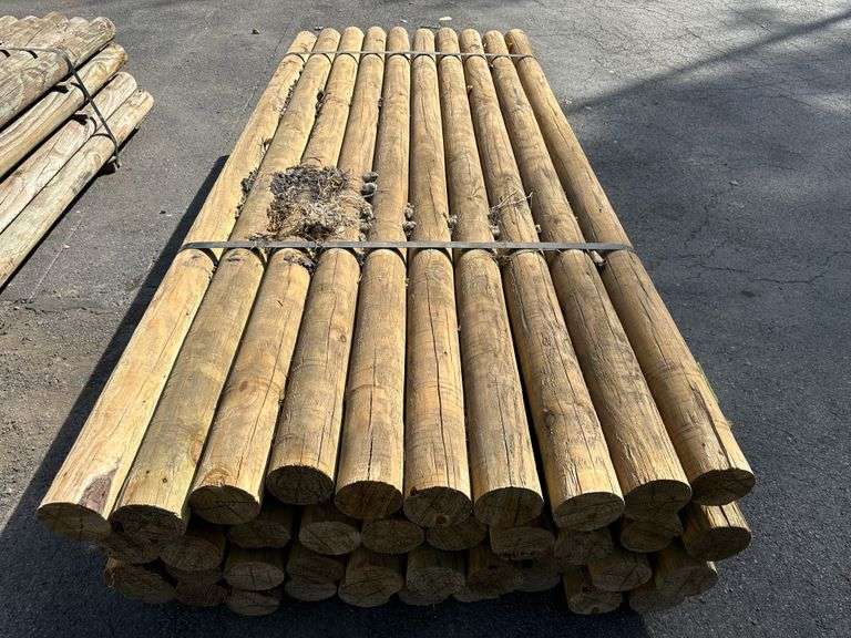 Pressure Treated Southern Yellow Pine Fence Posts 4'x8' - Lambrecht ...