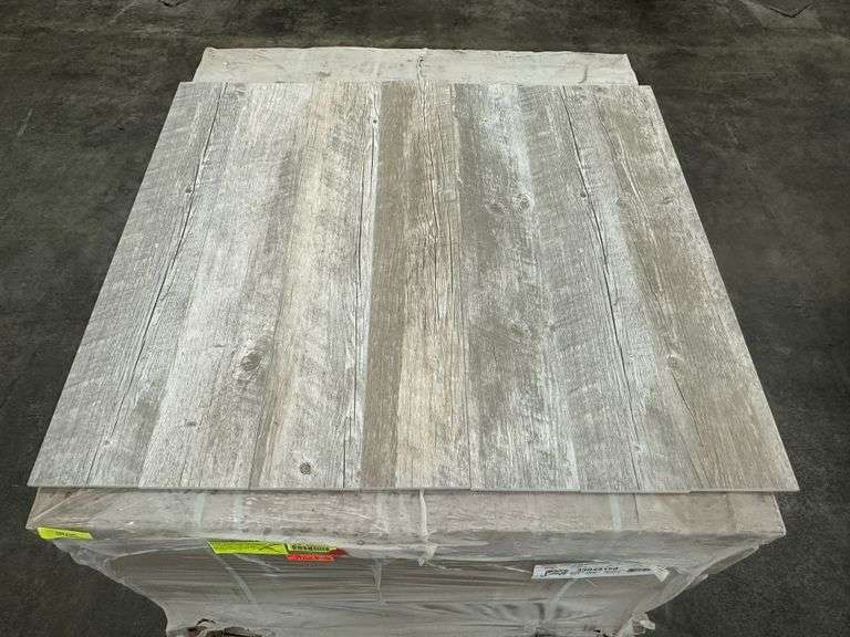 Natural Timber Whitewash Porcelain Tile 6"x36" - Lambrecht Auction, Inc.