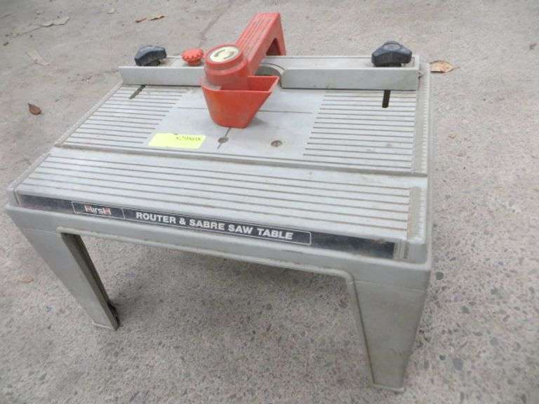 Plastic Router / Saber Saw Table - Lambrecht Auction, Inc.