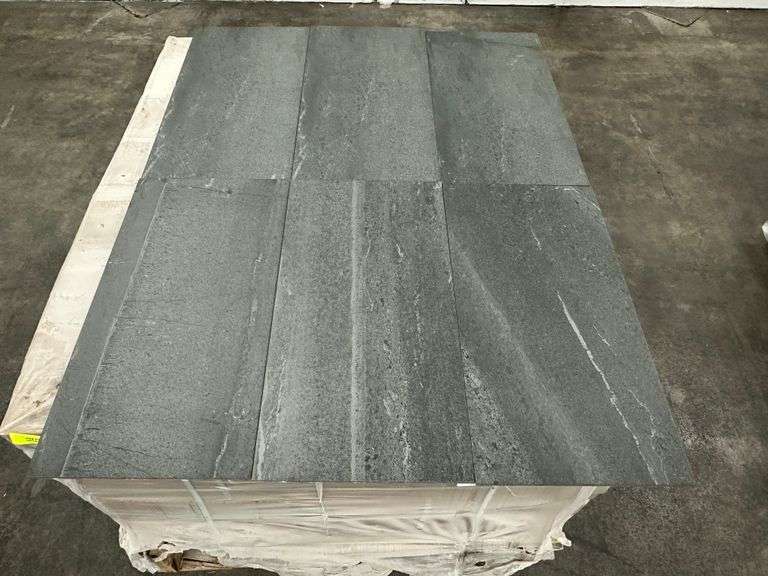 Adrock Shadow Black Porcelain Tile Natural Finish Stone Look 12"x24 ...