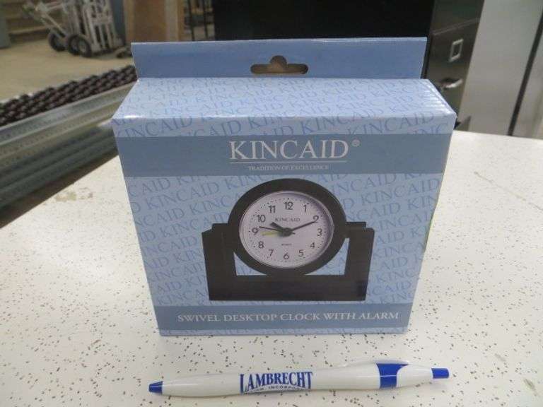 Small Kincaid Swivel Desktop Clock - Lambrecht Auction, Inc.
