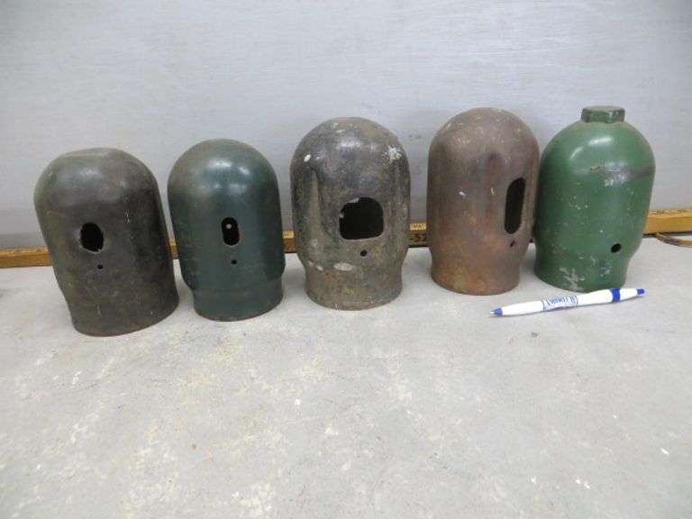 Five Oxy/Acetylene Tank Caps - Lambrecht Auction, Inc.