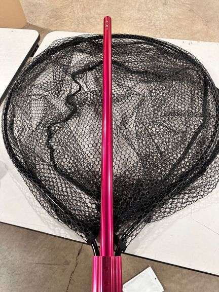 Fishing Net with Pink Aluminum Handle and Black Mesh - Lambrecht ...