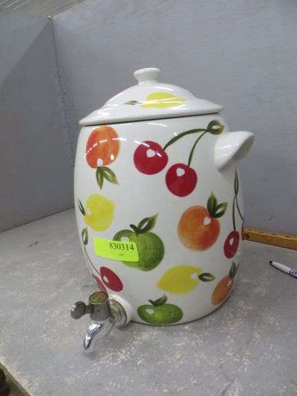 Ceramic Beverage Dispenser - Lambrecht Auction, Inc.