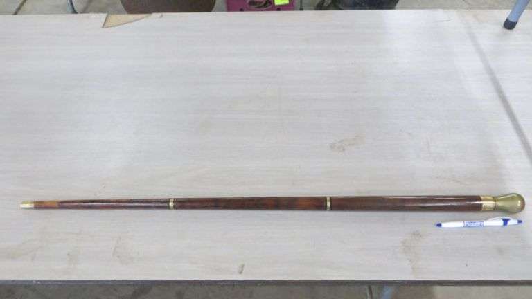 Prohibition Cane w/ Flask - Lambrecht Auction, Inc.