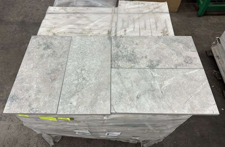 Cross Cut Shell Porcelain Pavers 12"x24" - Lambrecht Auction, Inc.