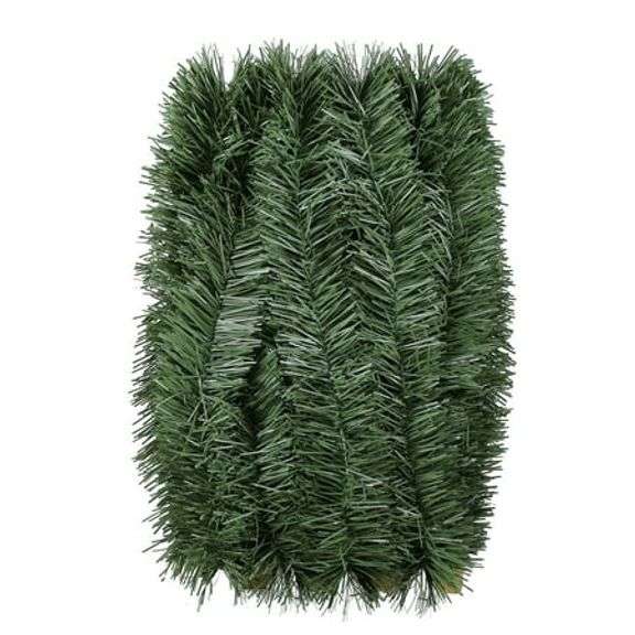 Non-Lit Soft Green Christmas PVC Garland 50 ft by Holiday Time (Lot of ...