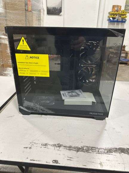 Musetex Y6 Computer Gaming Case PC Tower - Lambrecht Auction, Inc.
